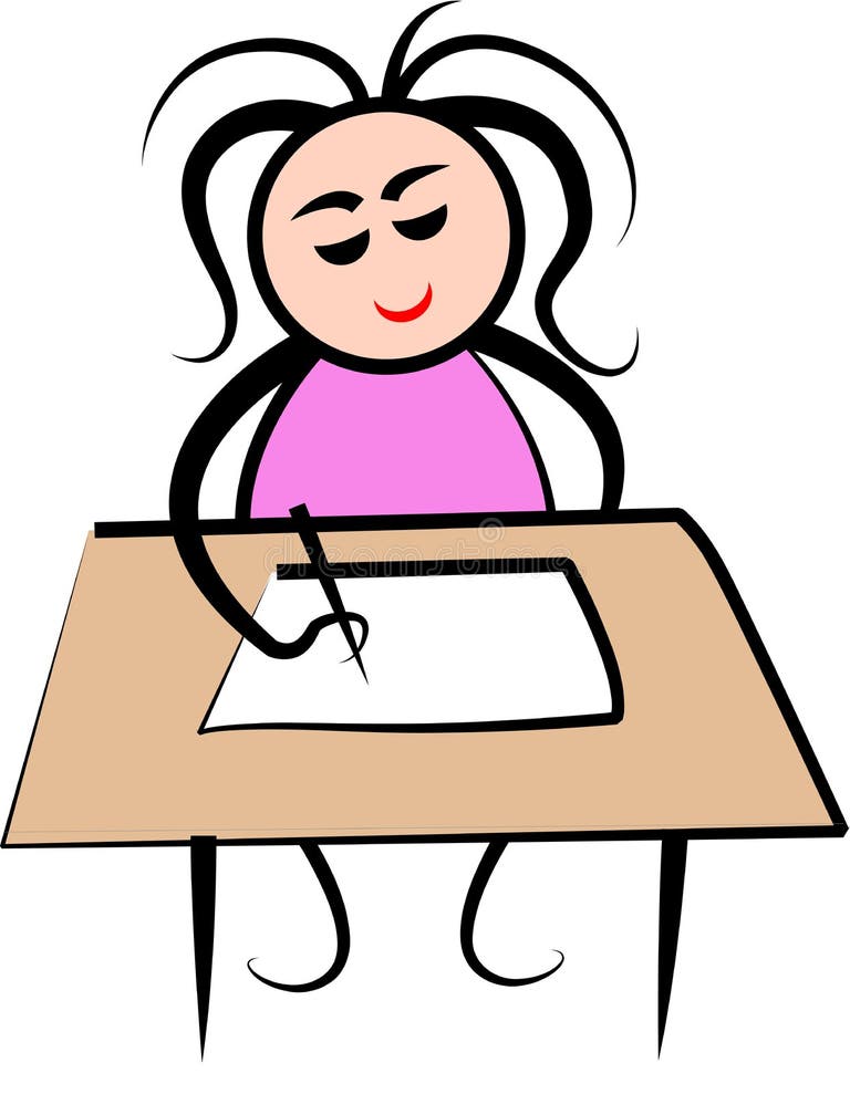 Cartoon Happy Homework Student Stock Illustrations – 6,655 Cartoon ...