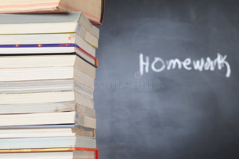 Homework stock image. Image of books, chalk, learning - 38372083