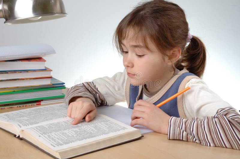 Homework stock photo. Image of closeup, concentration - 1736364
