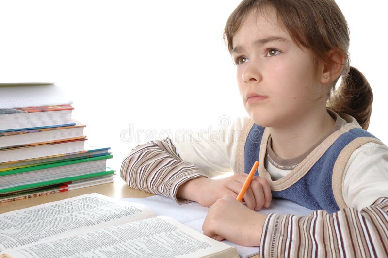 Homework stock photo. Image of closeup, concentration - 1736364