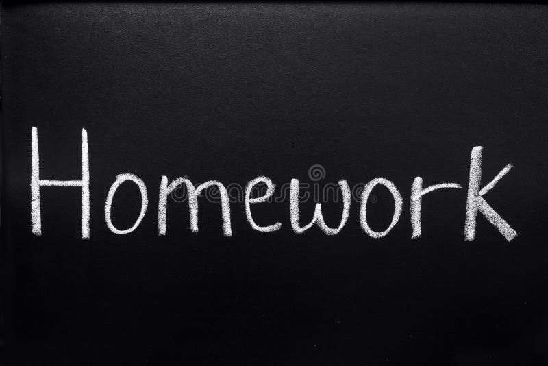 Homework. stock image. Image of black, blackboard, written - 2411159