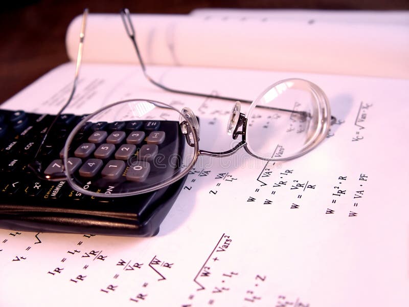 Homework stock photo. Image of elements, metals, calculator - 90150