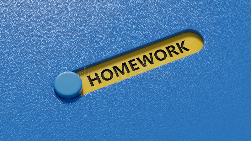 Homework.3D Illustration of Slide Switch Stock Illustration ...
