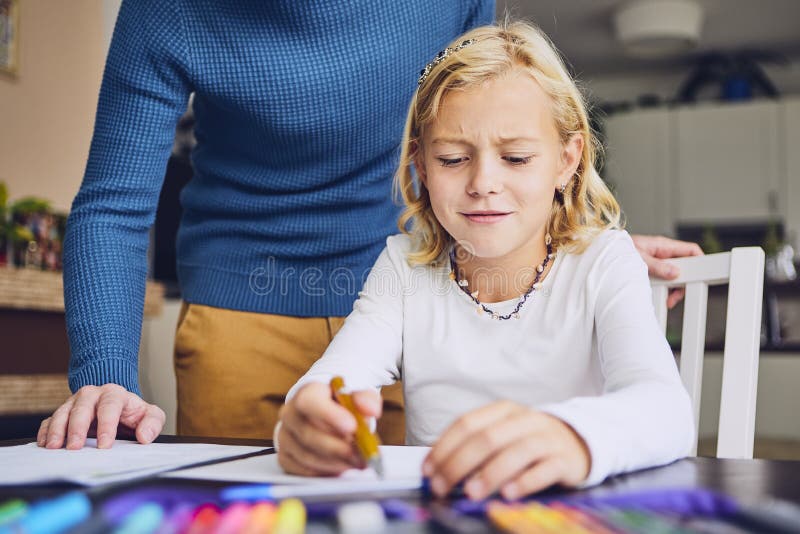 Homework for Elementary School Stock Image - Image of family, ethnicity ...