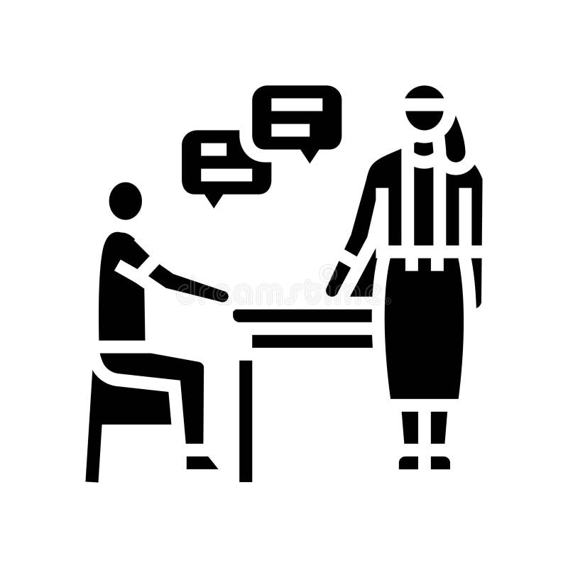 Homework Help Primary School Glyph Icon Vector Illustration Stock ...