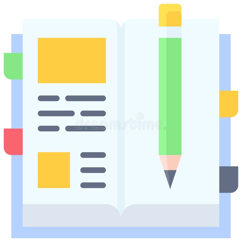 Homework Icon, High School Related Vector Illustration Stock Vector ...