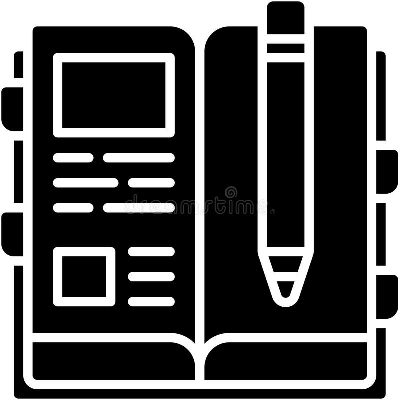 Homework Icon, High School Related Vector Illustration Stock Vector ...