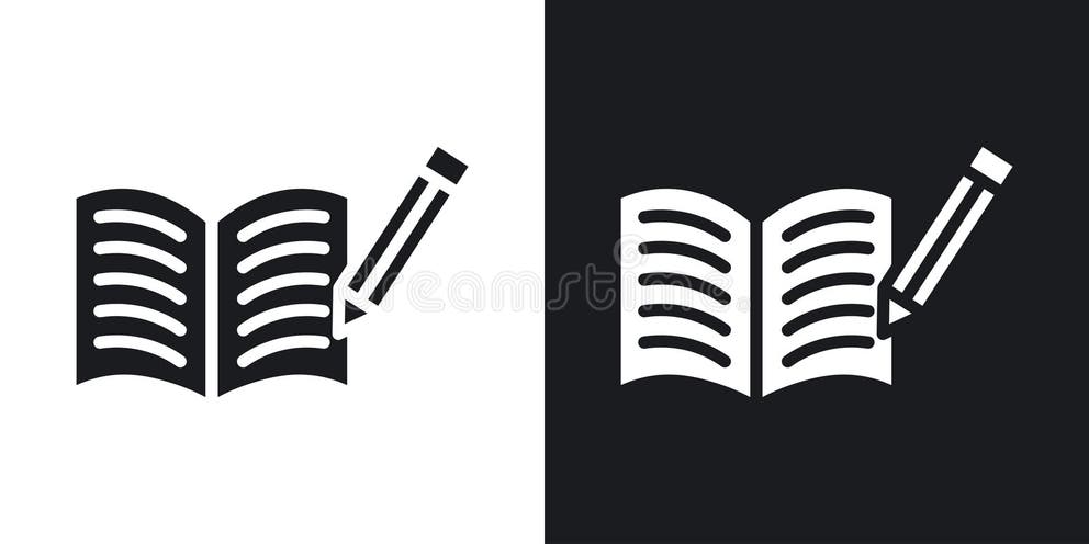 Homework icon vector stock vector. Illustration of people - 348263305