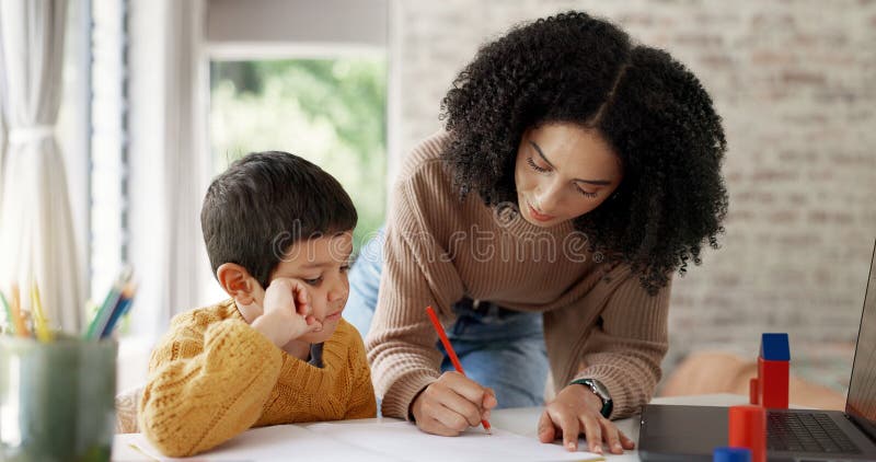 Homework, Learning and Help with Mother and Son for Homeschooling ...