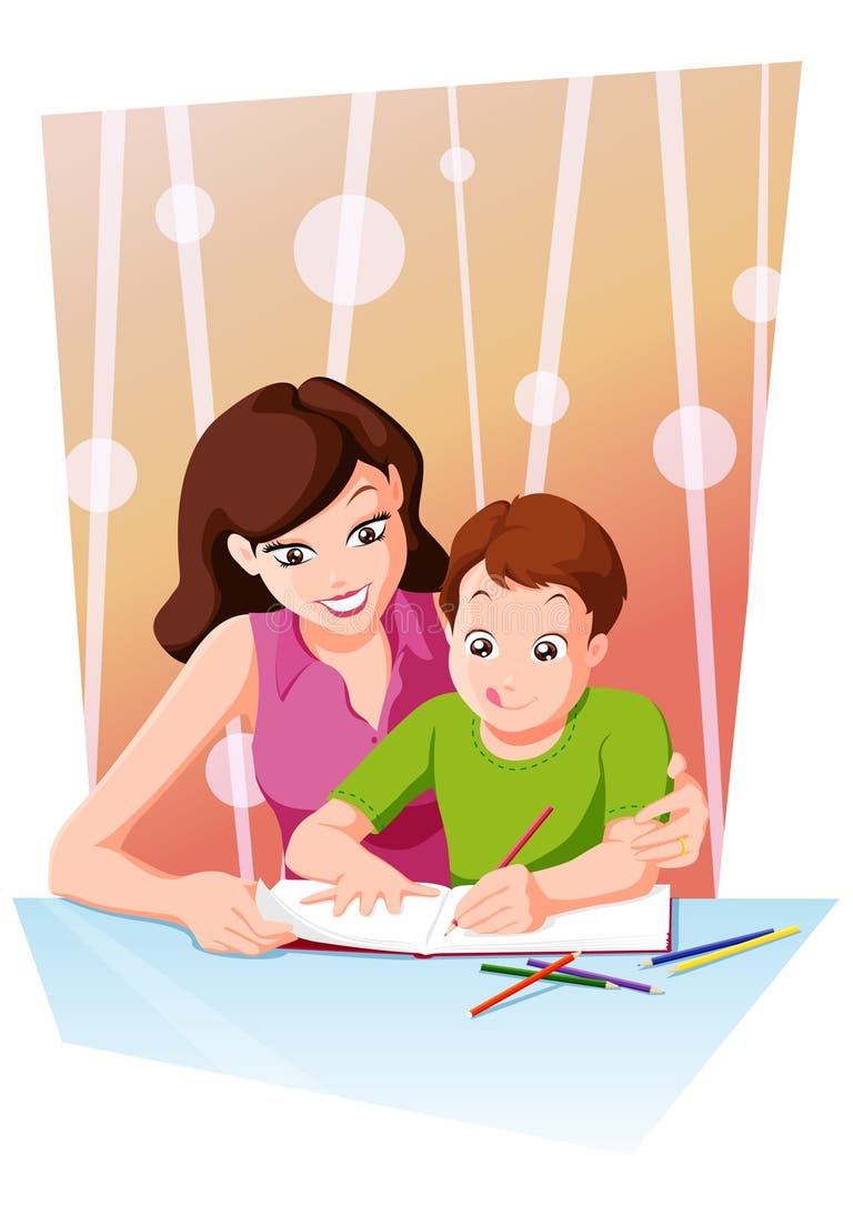 Child Helping Mom Stock Illustrations – 955 Child Helping Mom Stock ...