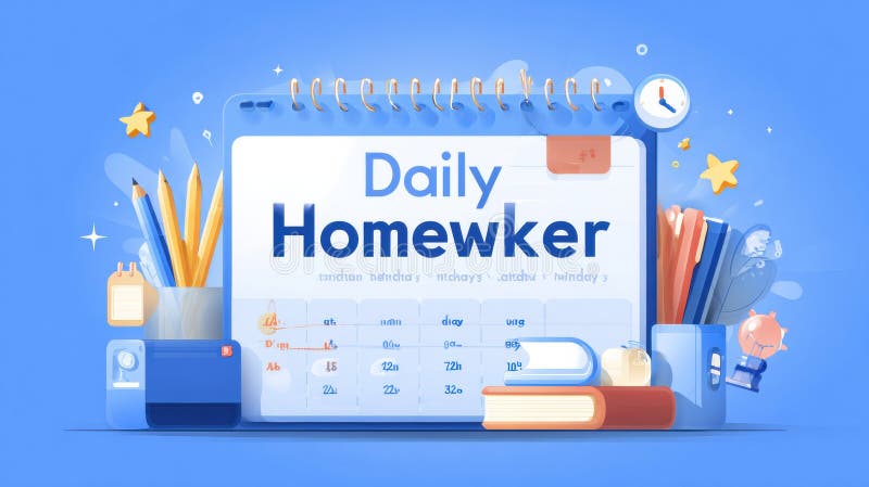 Daily Homework Planner Infographic Designed To Help Students Organize ...
