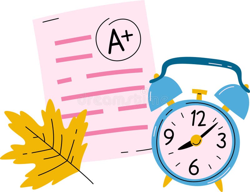 Homework School Composition Stock Vector - Illustration of student ...