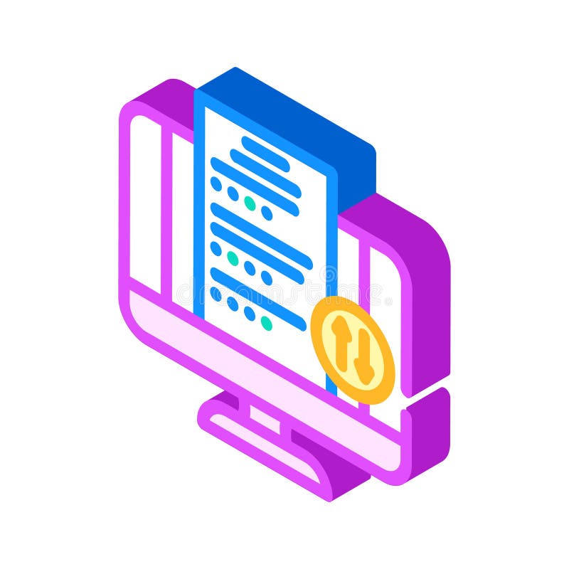 Homework Submission Online Learning Platform Isometric Icon Vector ...