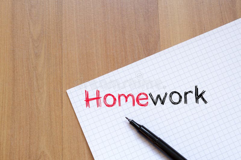 Homework Text Concept on Notebook Stock Photo - Image of school ... Homework Text Concept on Notebook Stock Photo - Image of school ...