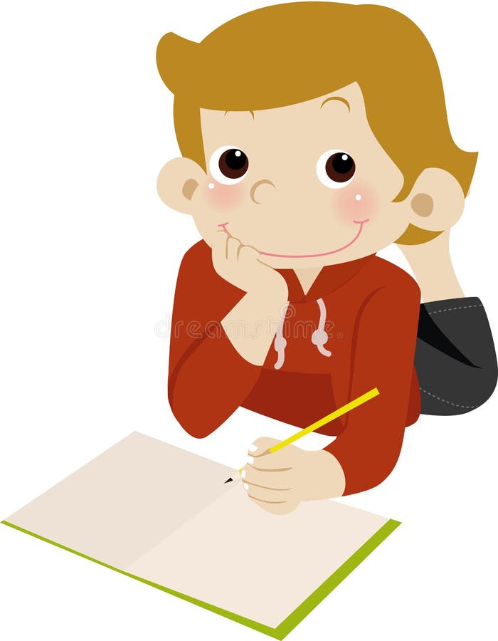 Homework time stock vector. Image of home, work, homework - 13241030