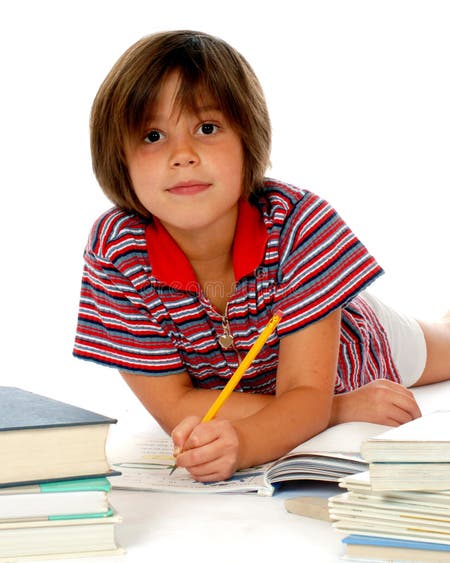 Homework Time stock photo. Image of book, writing, pencil - 2966556