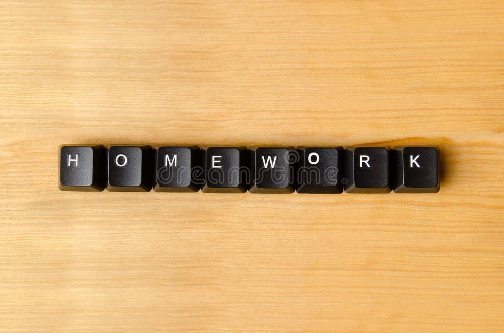 Homework word stock photo. Image of keyword, homework - 98413154