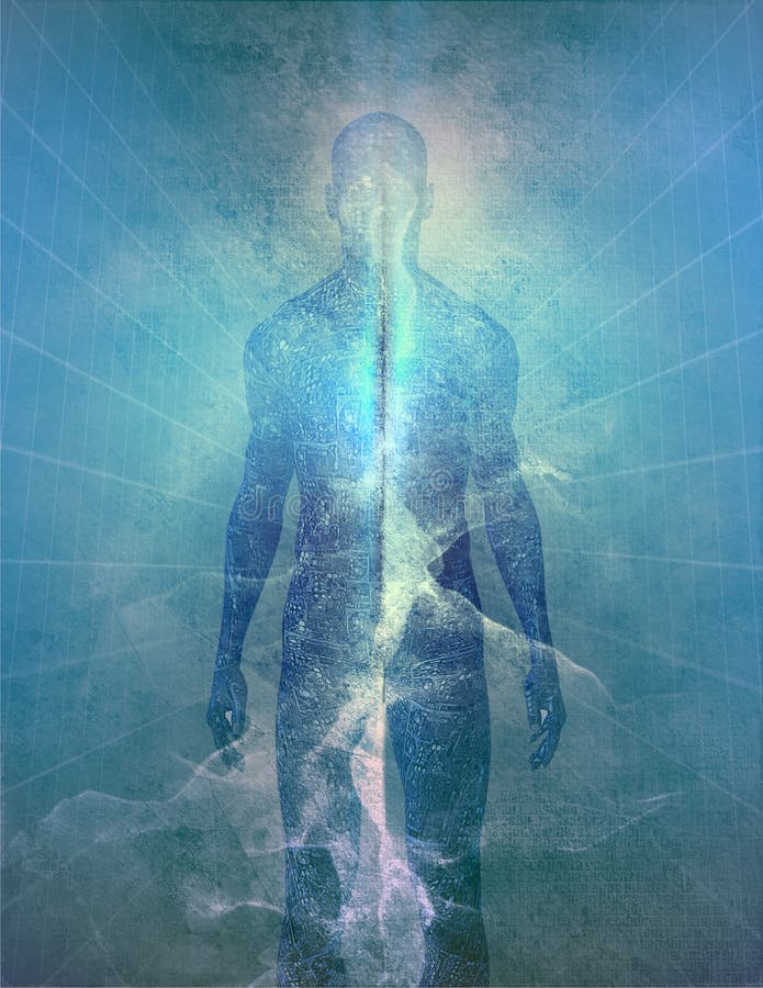 Homme spirituel illustration stock. Illustration du âme - 8258606
