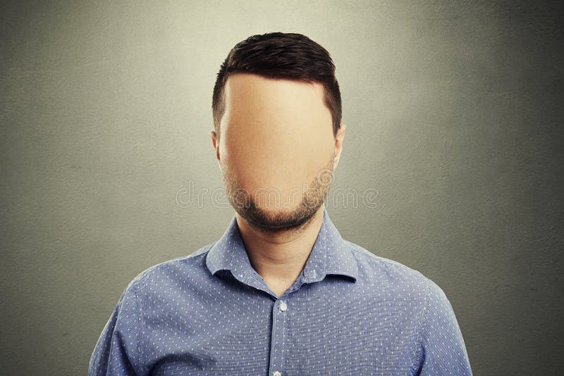 Homme Anonyme Avec Le Visage Vide Photo stock - Image du mannequin ...