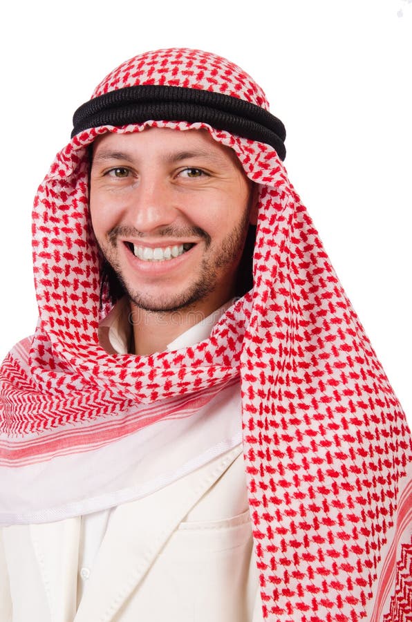 Homme arabe d'isolement photo stock. Image du personne - 41394660