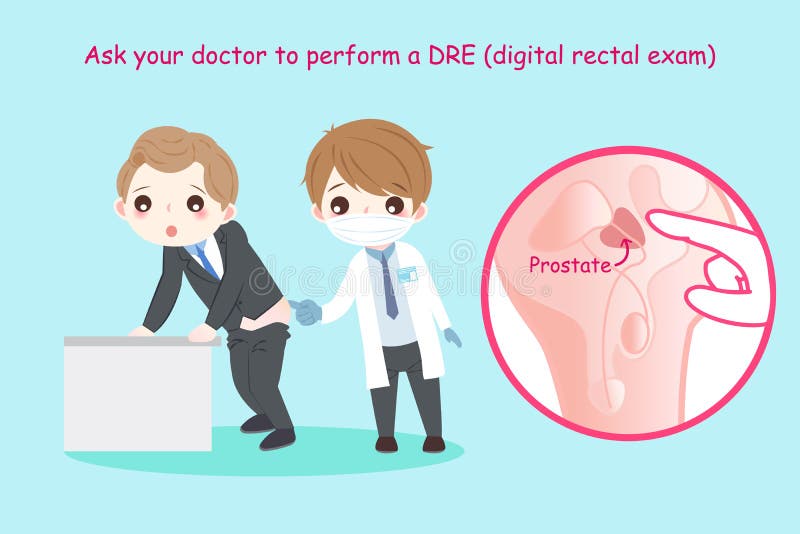 Examen rectal de prostate illustration de vecteur. Illustration du ...