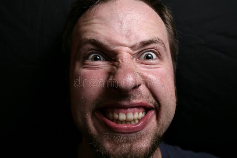 Homme : grimace III photo stock. Image du rester, masculin - 174292