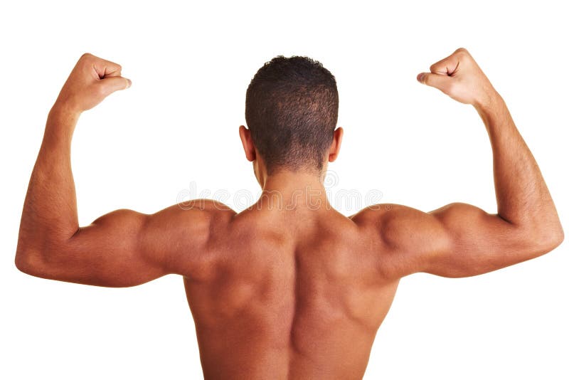 Homme Avec Le Dos Musculaire Photo stock - Image du pouvoir, athlète ...
