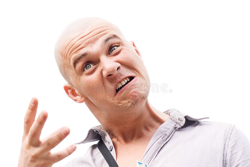 Homme chauve photo stock. Image du visage, personne, adulte - 7448240