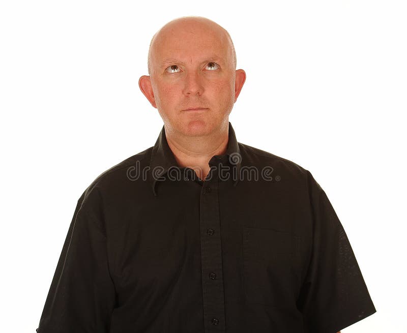 Homme chauve photo stock. Image du visage, personne, adulte - 7448240