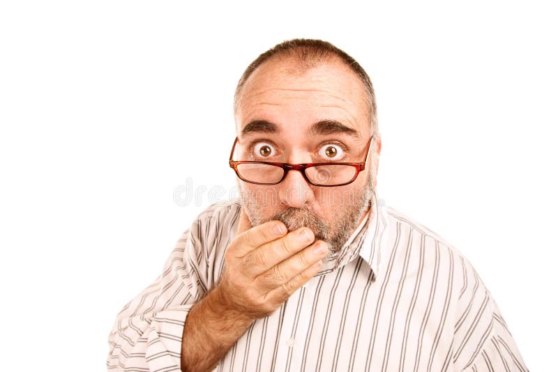 Homme Choqué image stock. Image of blanc, incrédule, chaume - 12417137