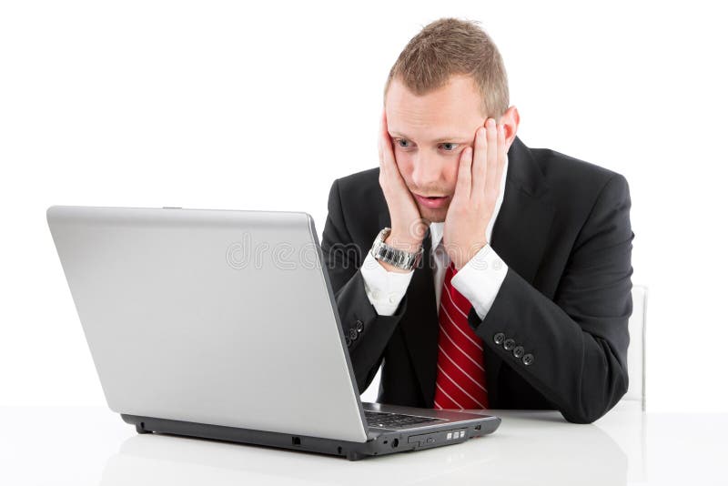 Homme confus d'affaires image stock. Image du masculin - 35316427