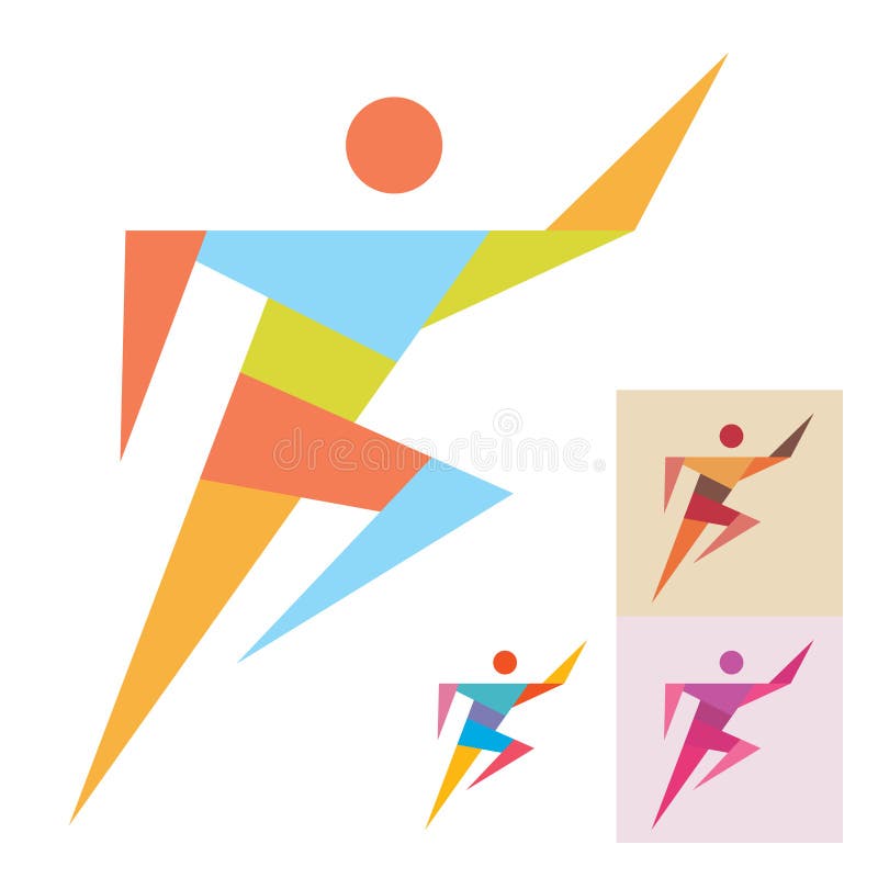 Coureur – Signe Sportif illustration de vecteur. Illustration of ...