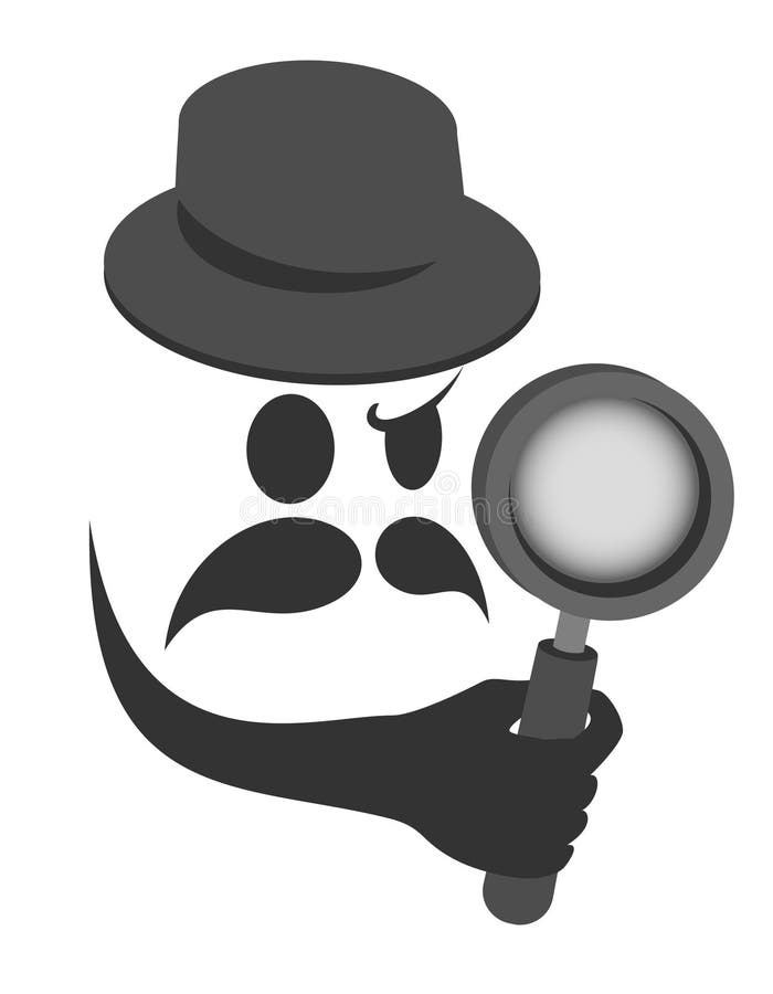 Homme curieux illustration de vecteur. Illustration du expression ...