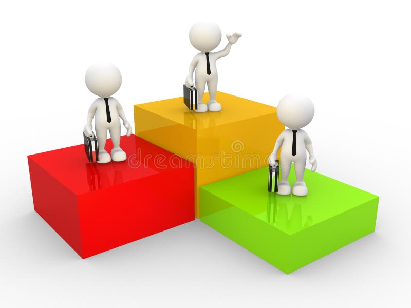 Homme 3d - La Personne Explique La Note Illustration Stock ...