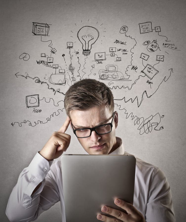 Homme confus image stock. Image du expression, businessman - 46728701