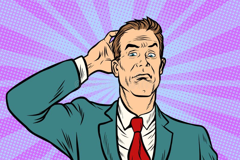 Gens D'affaires Perplexes D'homme D'affaires Illustration de Vecteur ...