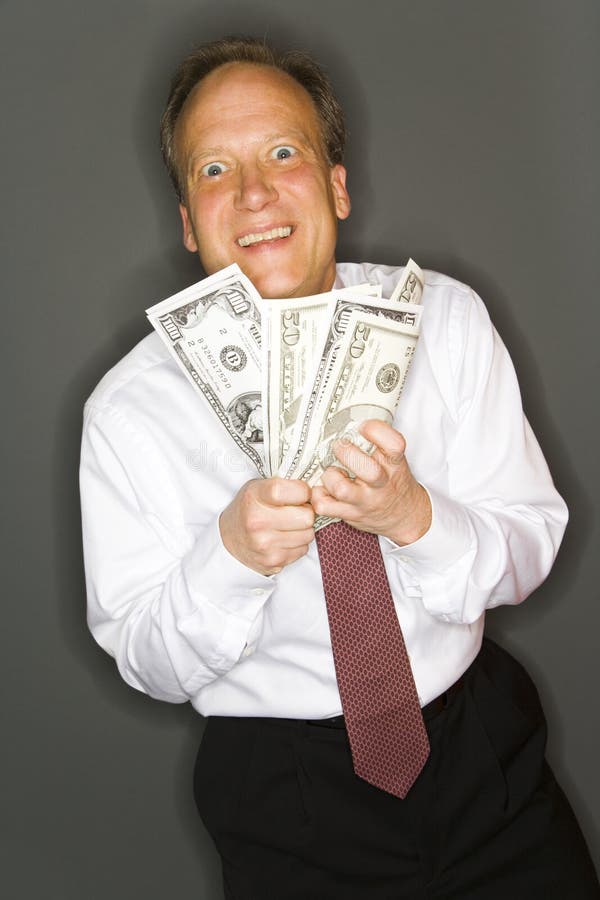 Homme d'affaires riche image stock. Image du verticale - 5646009