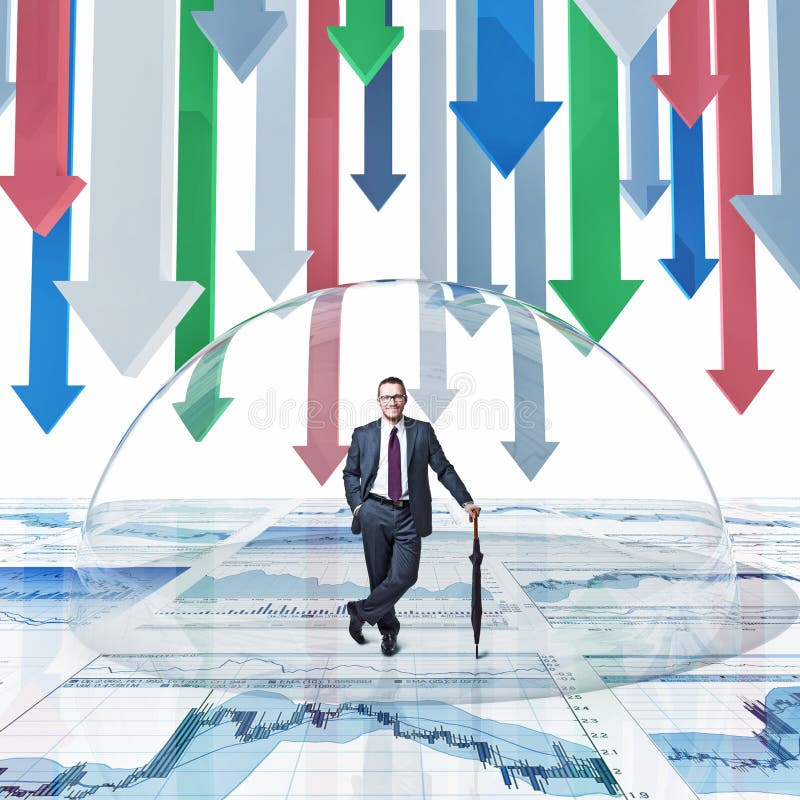 Homme dans la bulle illustration stock. Illustration du flèche - 42574866