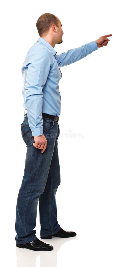 Homme de pointage image stock. Image du pointage, businessman - 18813963