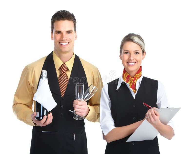 Homme de serveur photo stock. Image du personne, attente - 18551614