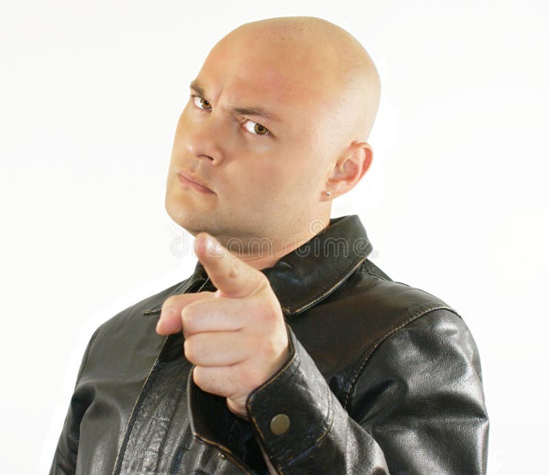 Homme fâché photo stock. Image du pointage, regarder - 11087826