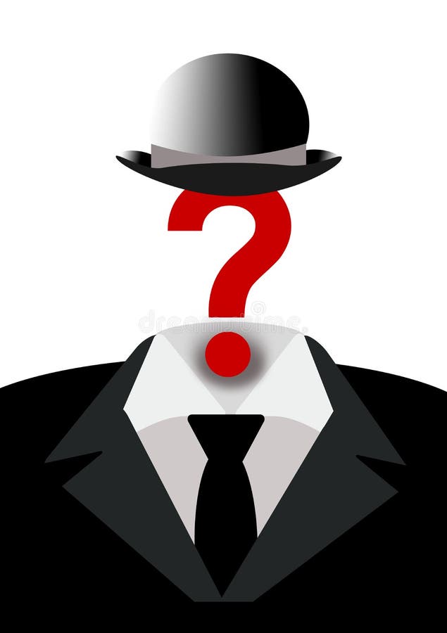 Homme inconnu illustration stock. Illustration du robe - 17709264