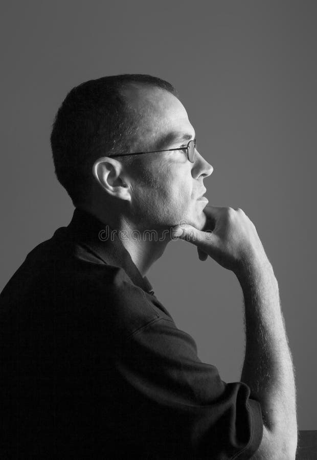 Homme intellectuel photo stock. Image du connaissance - 1885678