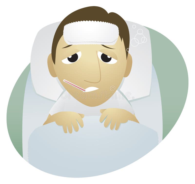 Homme malade illustration stock. Illustration of mauvais - 1822432