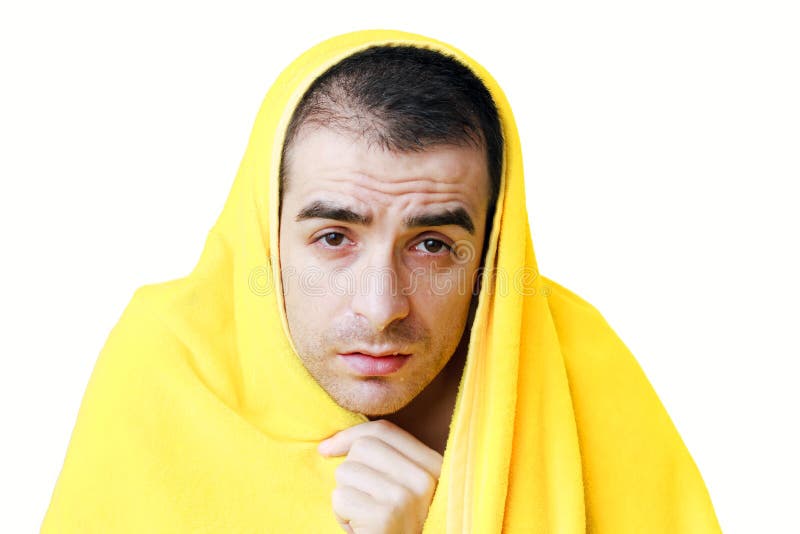 Homme Malade Avec La Fièvre Image stock - Image du patient, caucasien ...