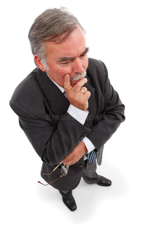 Homme pensif image stock. Image du caucasien, pensez - 16407361