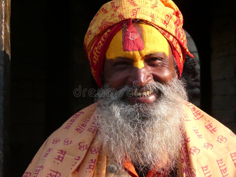 Homme saint indou image éditorial. Image du orange, indou - 14664270