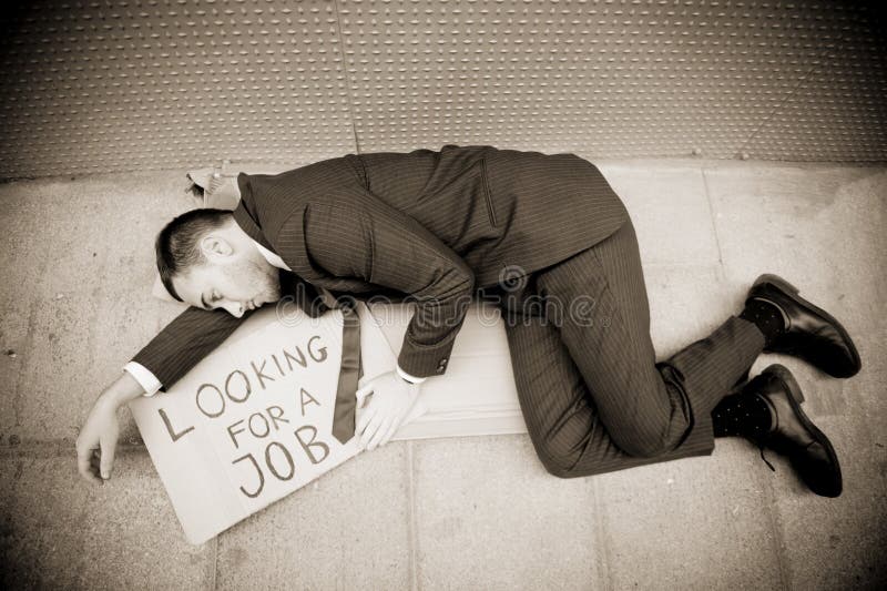 Homme sans emploi photo stock. Image du regarder, gestionnaire - 11546988