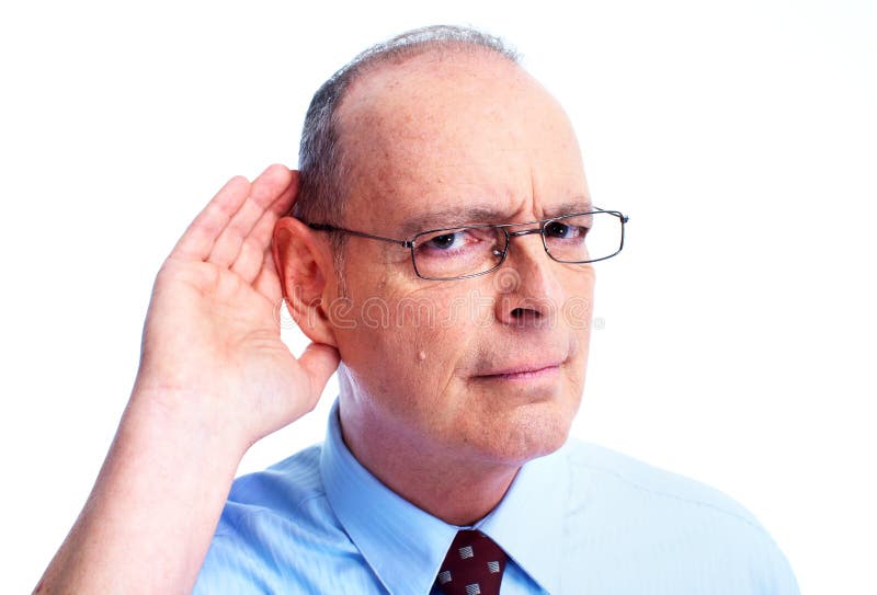 Homme sourd. image stock. Image du affaires, visage, communiquez - 32541873