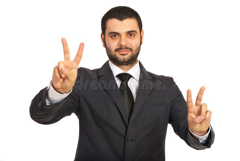 Homme Victorieux D'affaires Image stock - Image du masculin, geste ...